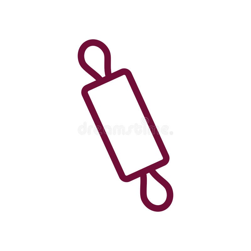 Isolated Rolling Pin Silhouette Design Stock Illustration ... Isolated Rolling Pin Silhouette Design Stock Illustration ...
