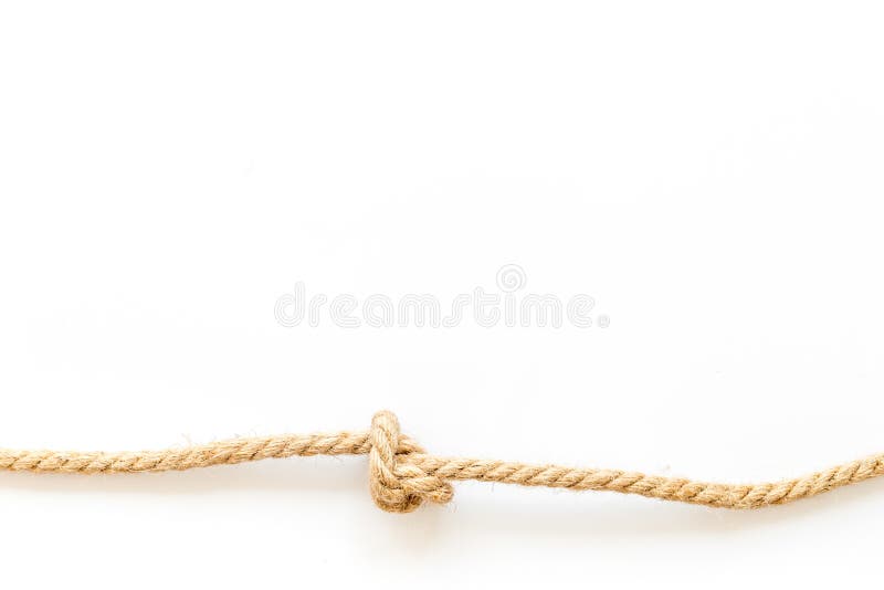 Isolated Rope Mockup on White Background Top View Stock Illustration ...