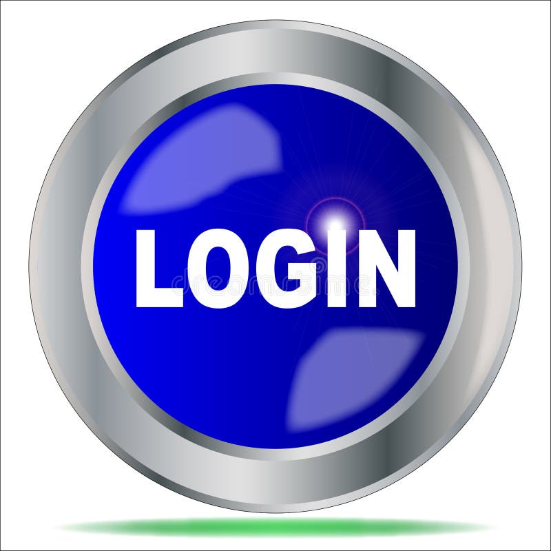 Blue Login Button. Cursor Icon. Arrow Icon. Web Banner. Web Template ...