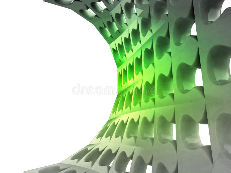 Rounded Green Star on Dark Blue Background. Vector Graphics Stock ...