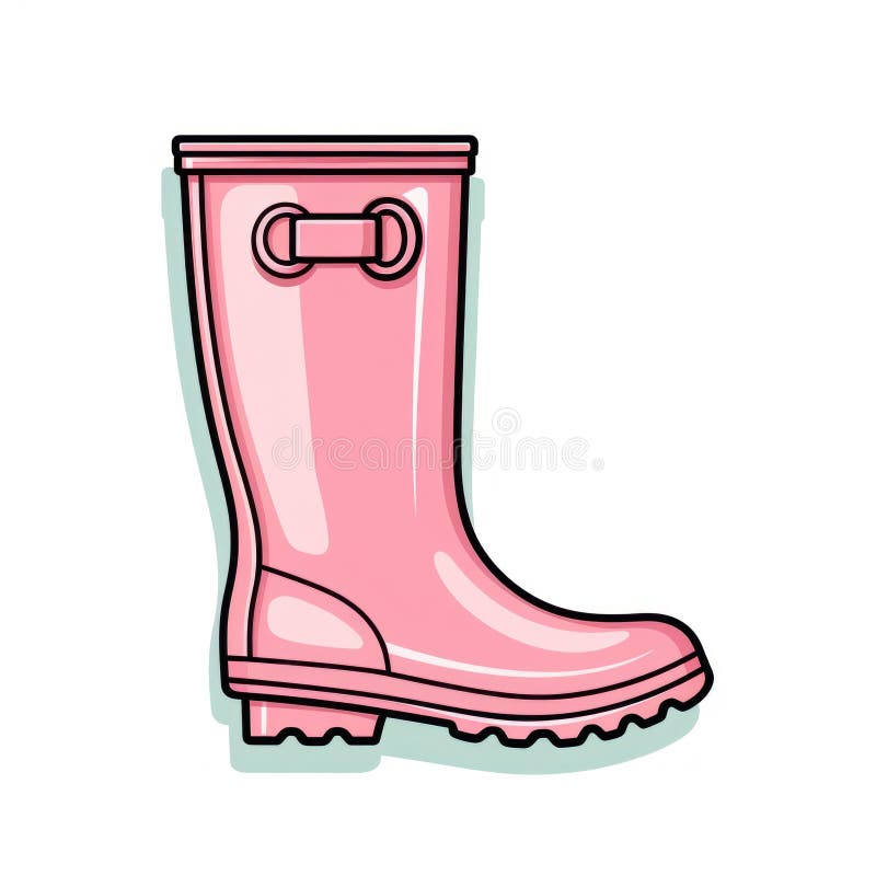 Isolated Rubber Boot on White Background AI Generated Stock ...