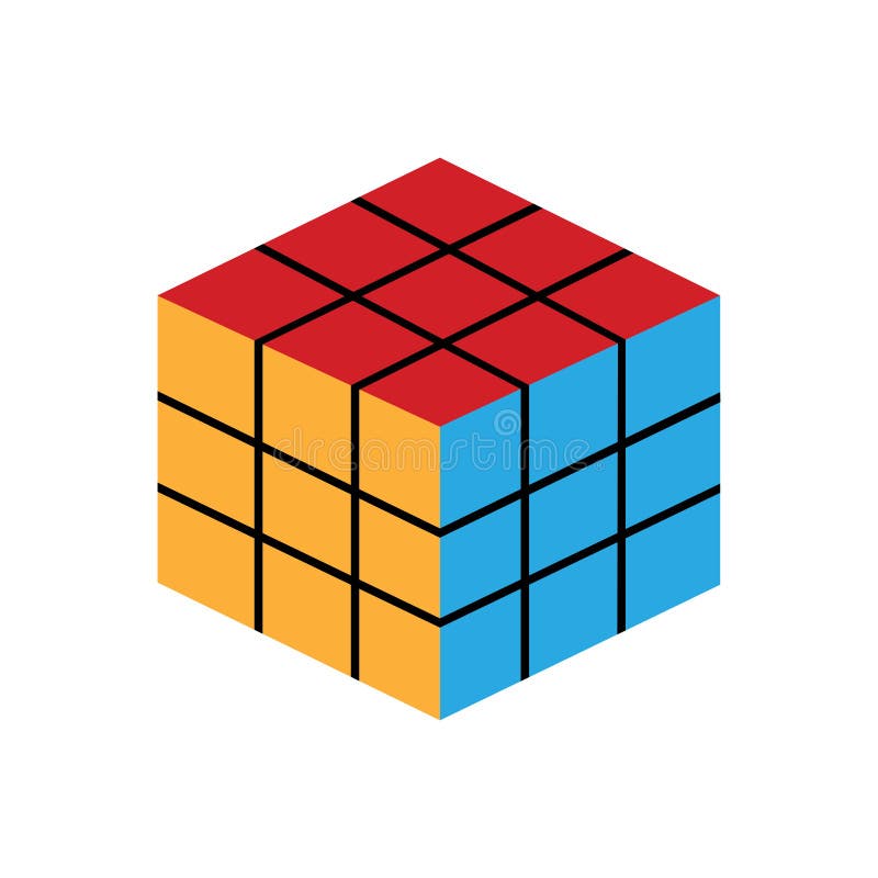 Isolated rubik cube icon editorial stock image. Illustration of design ... Isolated rubik cube icon editorial stock image. Illustration of design ...