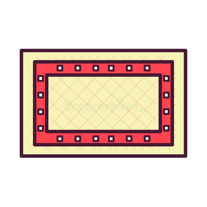 Isolated rug icon stock vector. Illustration of texture - 196907623