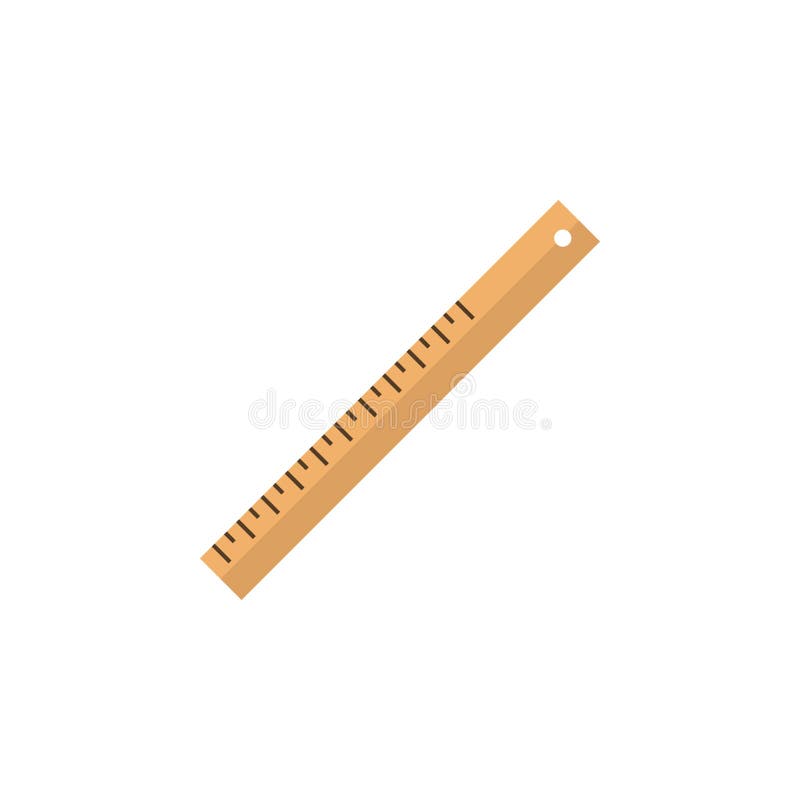 Isolated Ruler Flat Icon. Straightedge Vector Element Can Be Used for ...