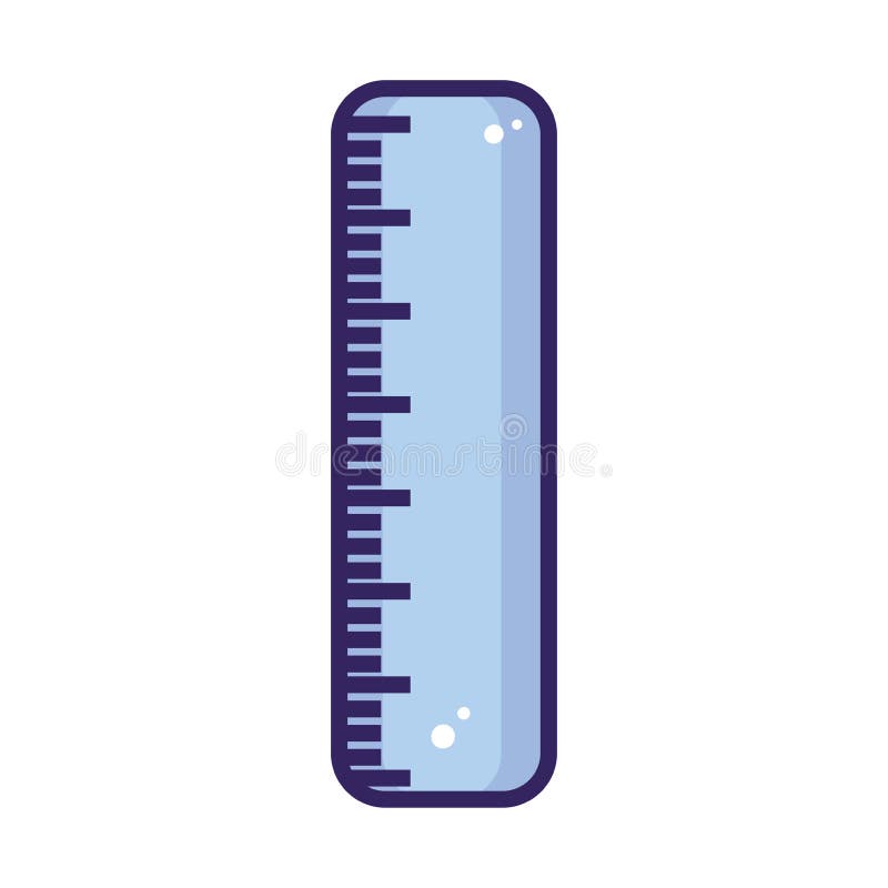 Isolated Ruler Icon School Supply Icon Stock Vector - Illustration of ...