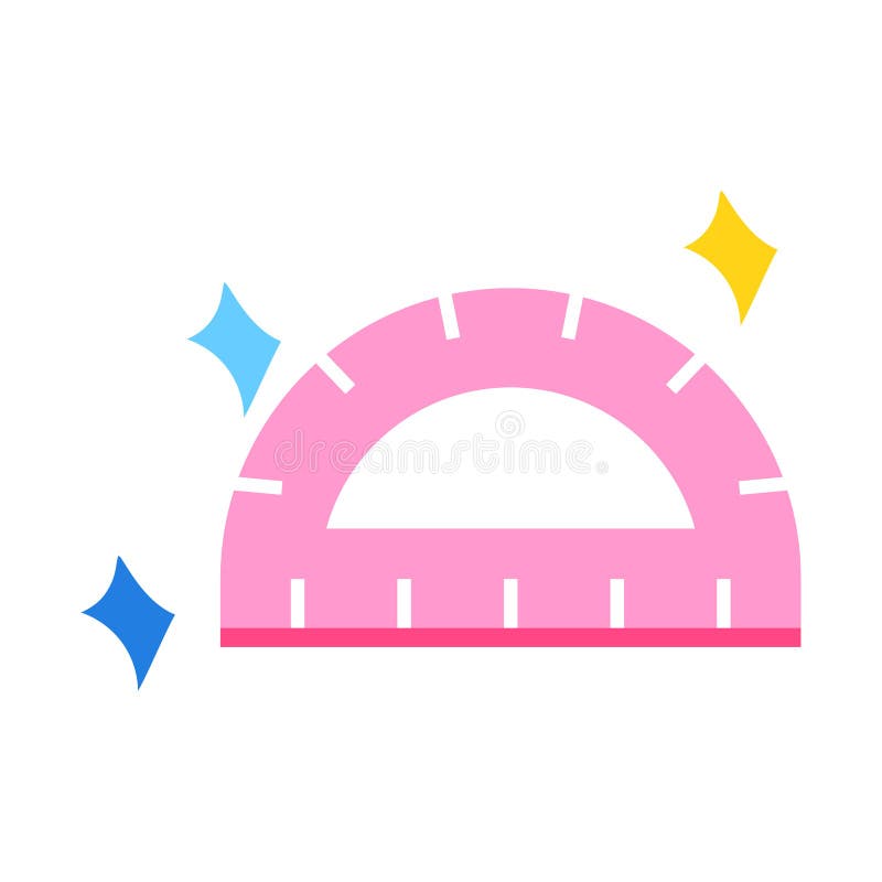Isolated Ruler Icon School Supply Flat Design Vector Stock Vector ...
