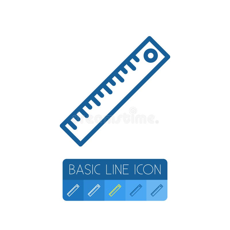 Isolated Ruler Outline. Tool Vector Element Can Be Used for Ruler, Tool ...