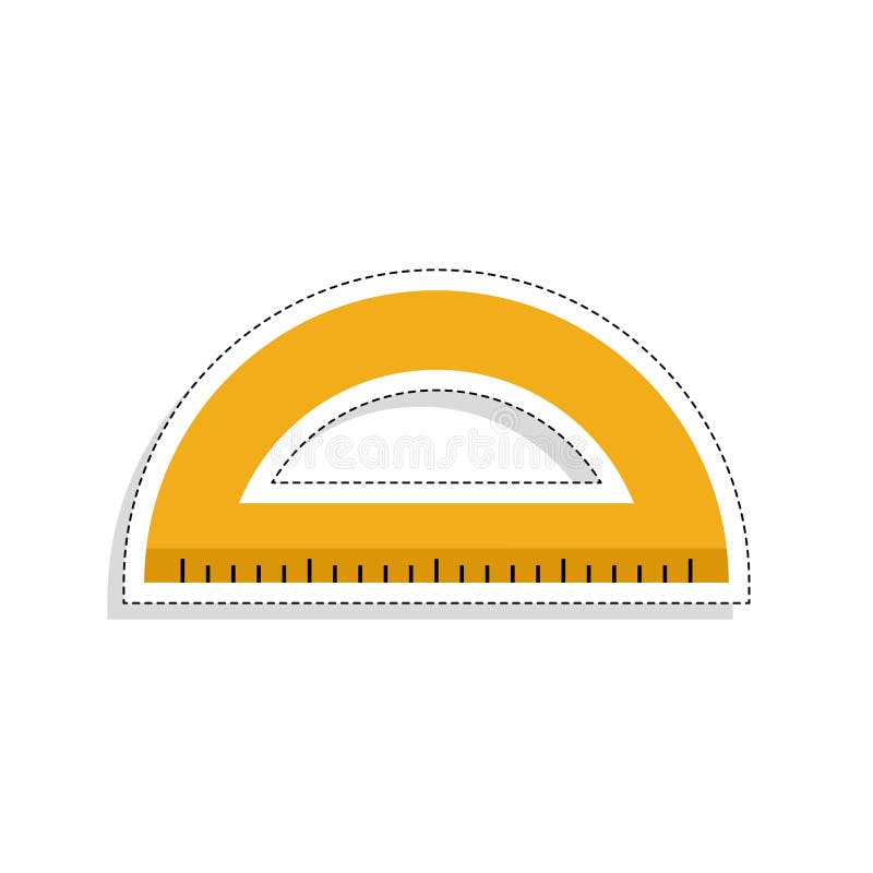 Isolated Ruler Tool Sticker Stock Vector - Illustration of group ...