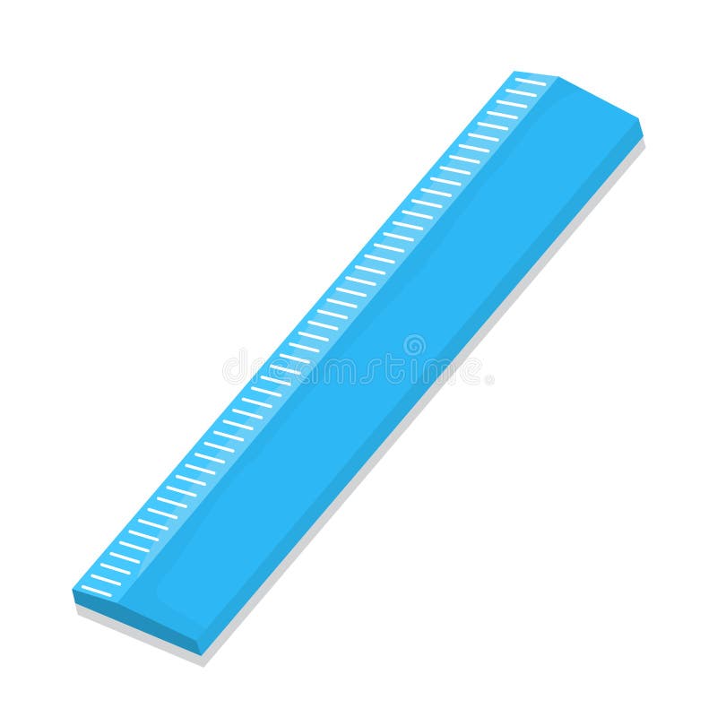 Ruler Vector School Stationery Maths Measurement Scale Tool To Measure ...