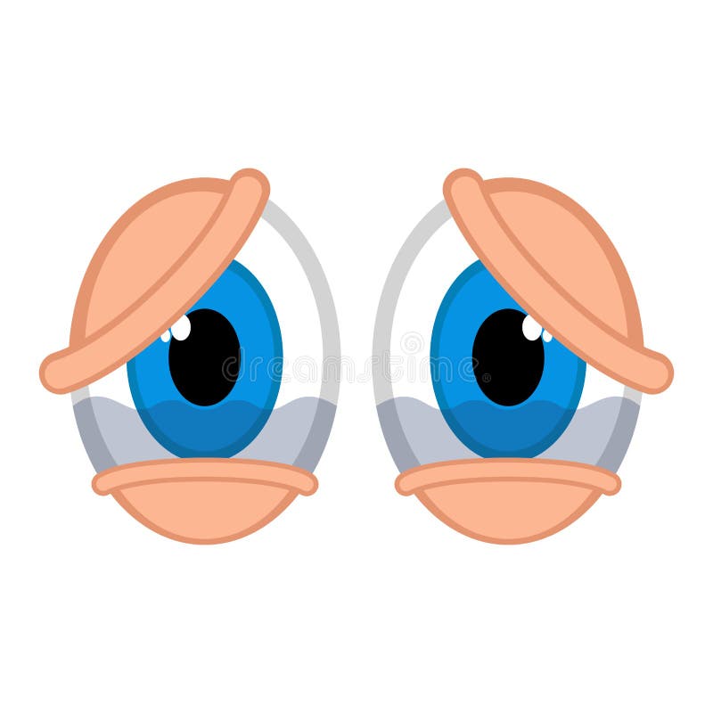 Isolated sad eyes stock vector. Illustration of sadness - 132205624