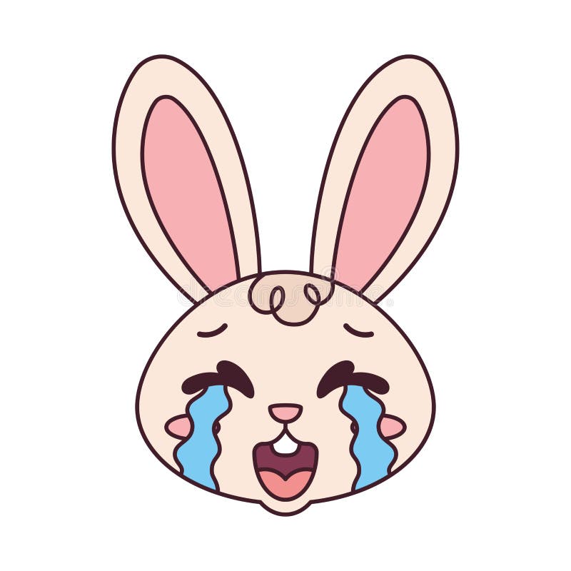 Isolated Sad Rabbit Cartoon Avatar Vector Stock Vector - Illustration ...