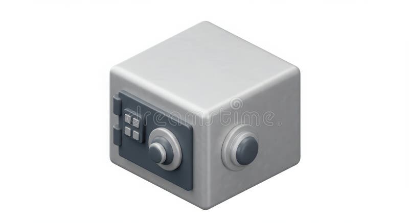 Isolated Safe Box Render Representing Security and Financial Savings ...