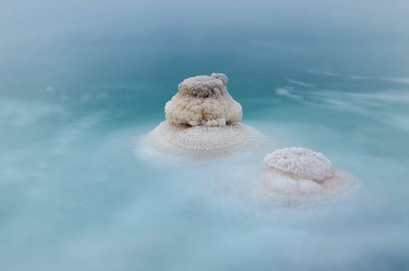 An Salt Mushroom in the Dead Sea Stock Image - Image of lake ...