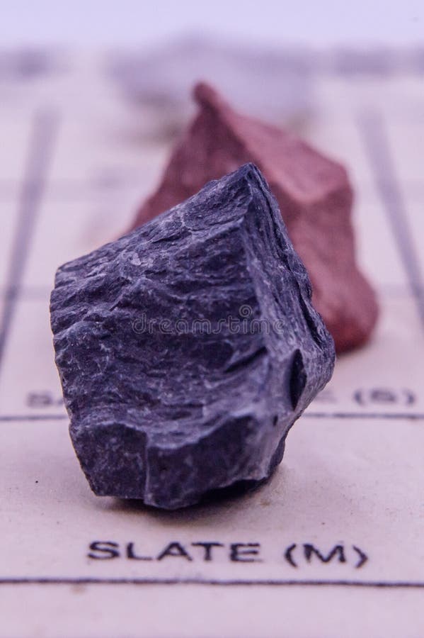 Isolated Sample of a Gray Slate Rock on Texture Background. Gray Slate ...