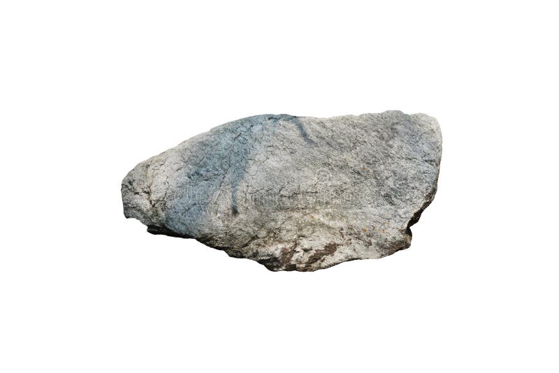Isolated Sample of a Limestone Rock on White Background. Stone for Raw ...