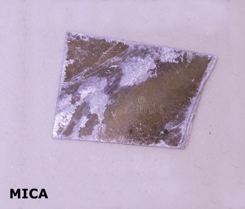 Isolated Sample of a Mica Rock on Texture Background. Mica Igneous Rock ...