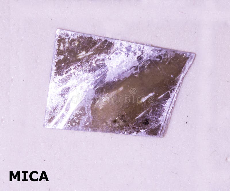 Isolated Sample of a Mica Rock on Texture Background. Mica Igneous Rock ...