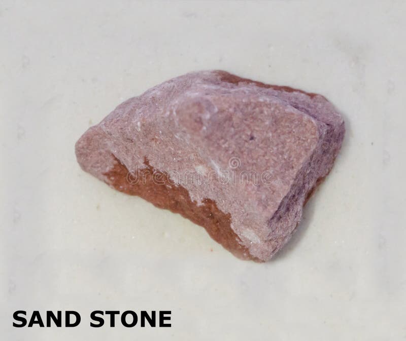 Isolated Sample of a Sand Stone on Texture Background. Sand Stone ...