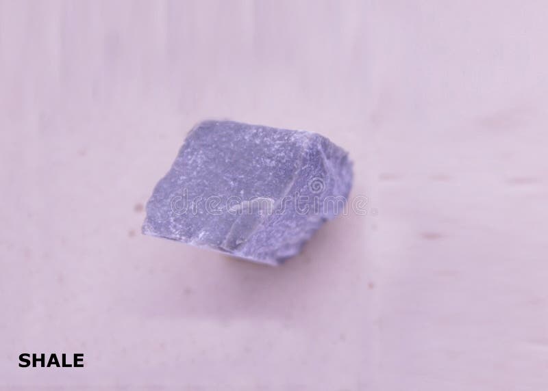 Isolated Sample of a Shale Rock on Texture Background. Shale ...