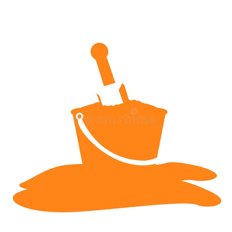 Isolated Sand Bucket Silhouette Stock Illustrations – 607 Isolated Sand ...