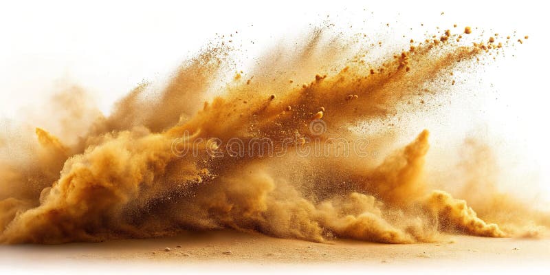 Isolated Sandstorm Dust Cloud PNG Realistic Sand and Dust Particles for ...