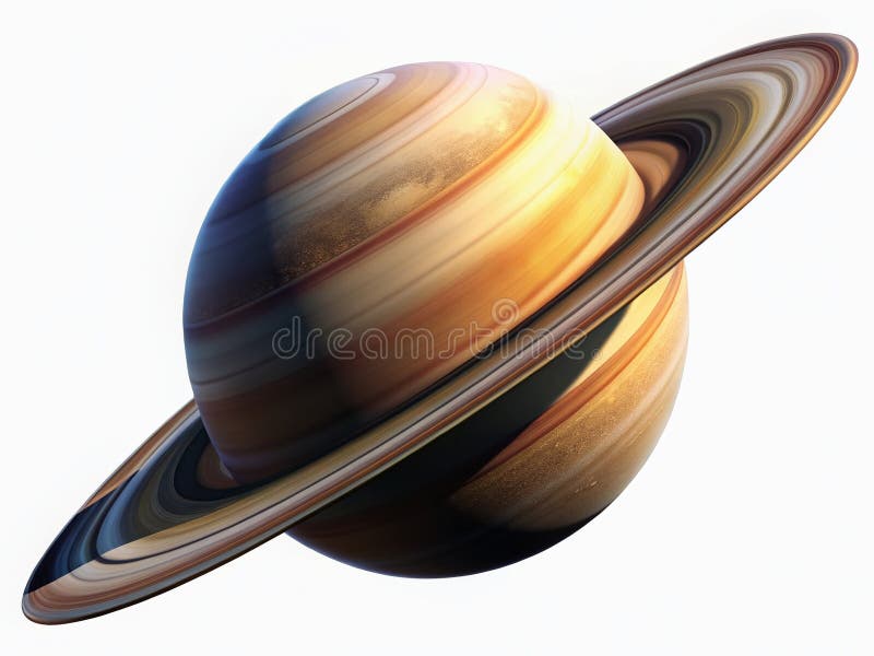 Isolated Saturn Planet Rendering a Stunning Transparent Background ...