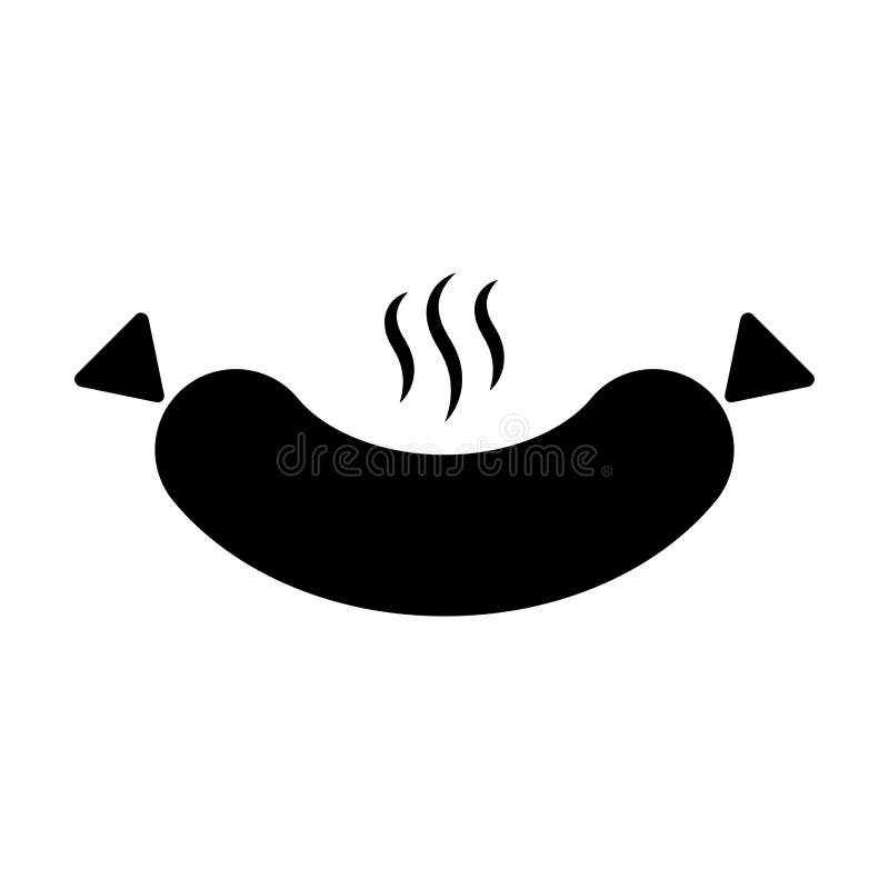 Isolated sausage icon stock vector. Illustration of icon - 98883986