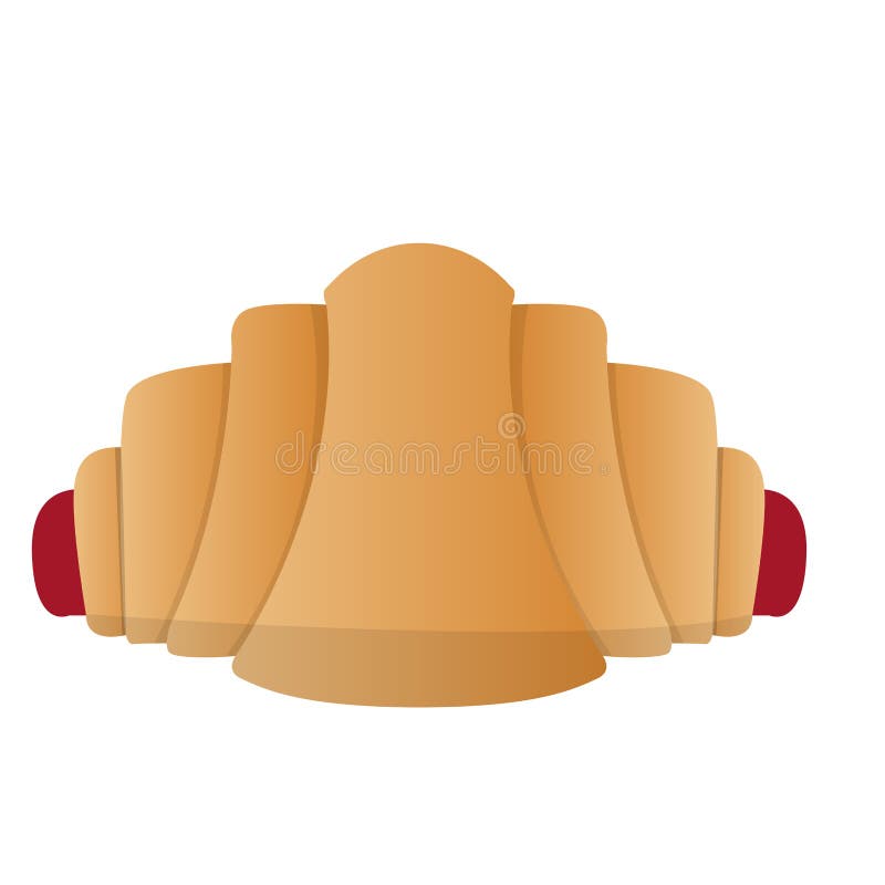 Sausage roll stock vector. Illustration of linart, breads - 7181287