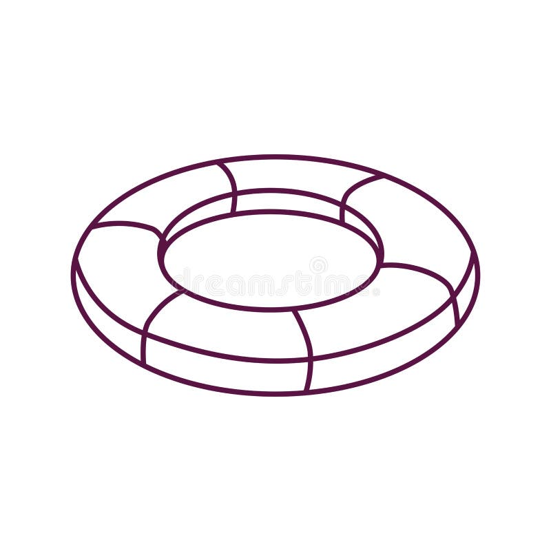 Isolated Save Guard Draw Beach Vector Illustration Stock Vector ...