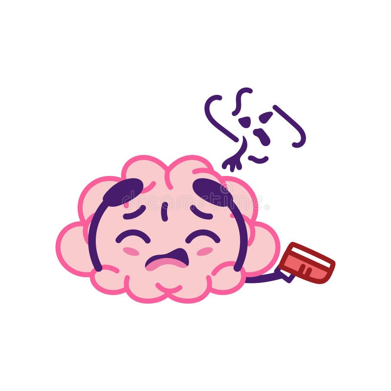 Isolated Scared Brain Cartoon Stock Vector - Illustration of knowledge ...