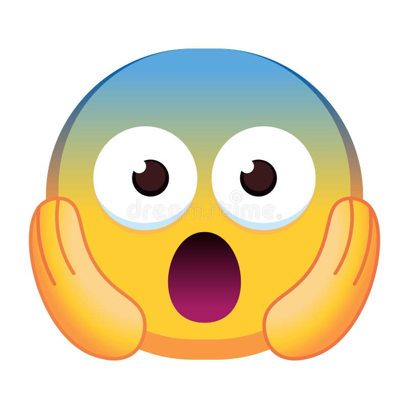 Isolated Scared Colored Emoji Icon Stock Vector - Illustration of ...