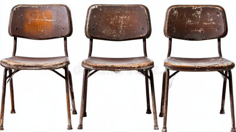 Isolated School Chairs in Three Views Stock Photo - Image of business ...
