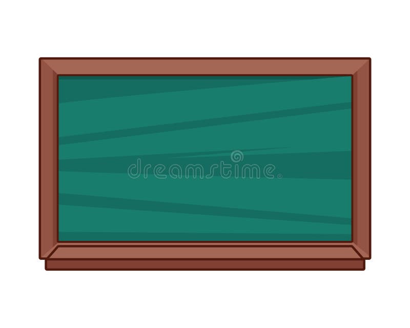 Green Board with Notebooks Caculator and Ruler of Back To School Vector Design Stock Vector ...