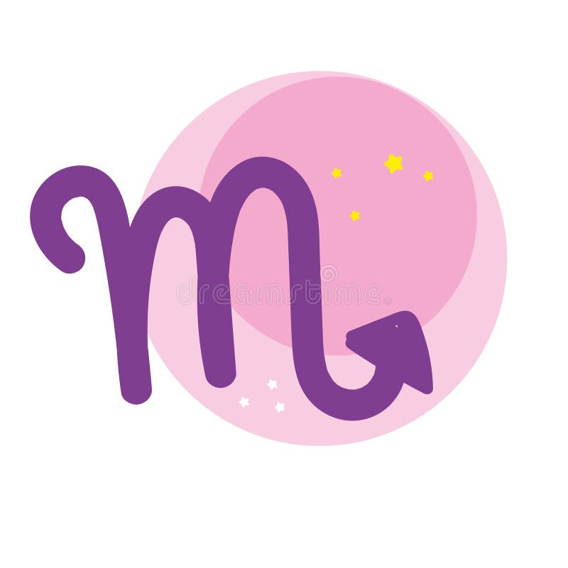 Isolated Scorpio Colored Zodiac Sign Symbol Vector Stock Vector ...