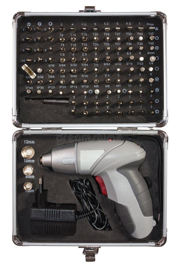 Isolated Screwdriver Set Case Stock Photo - Image of screwdriver ...