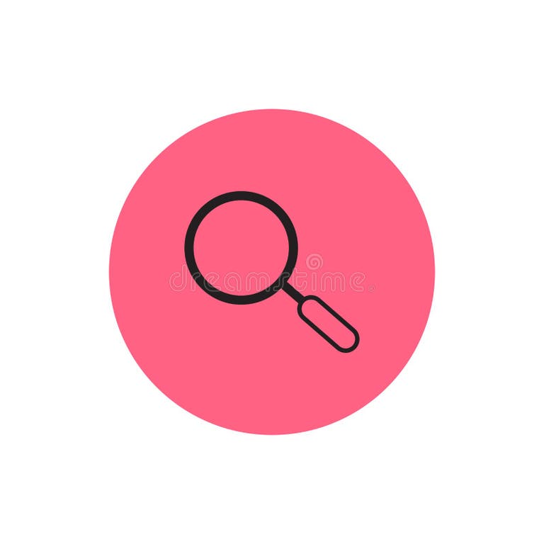 Isolated search red logo stock vector. Illustration of abstract - 205216861