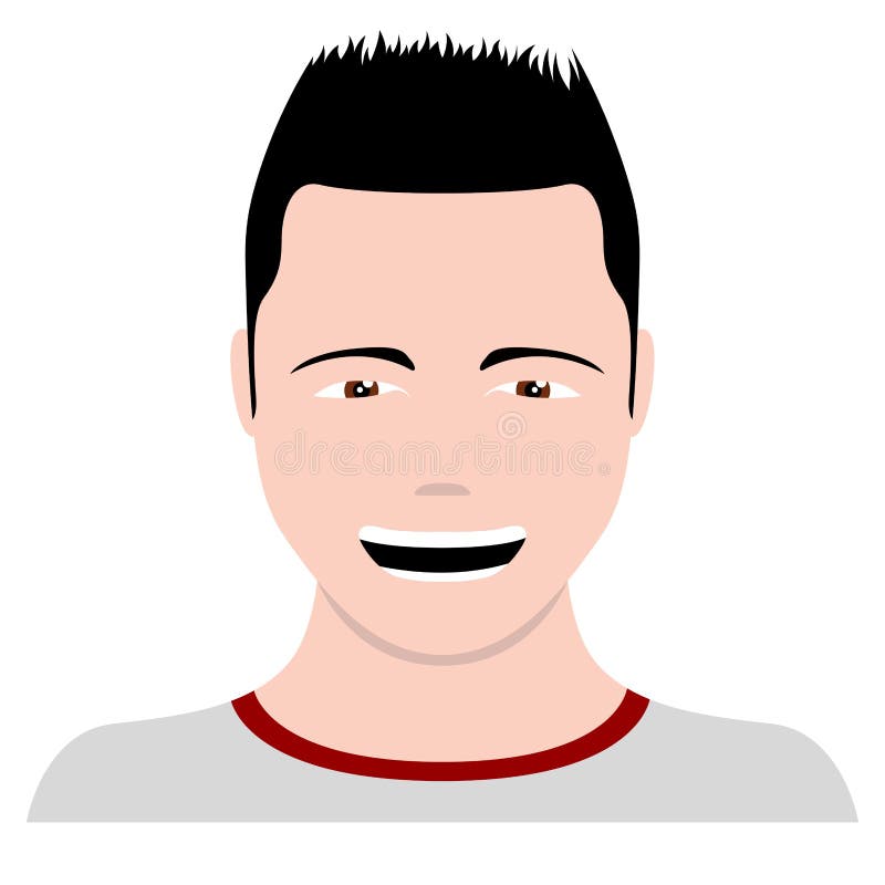 Self avatar of a man stock vector. Illustration of smart - 137032584