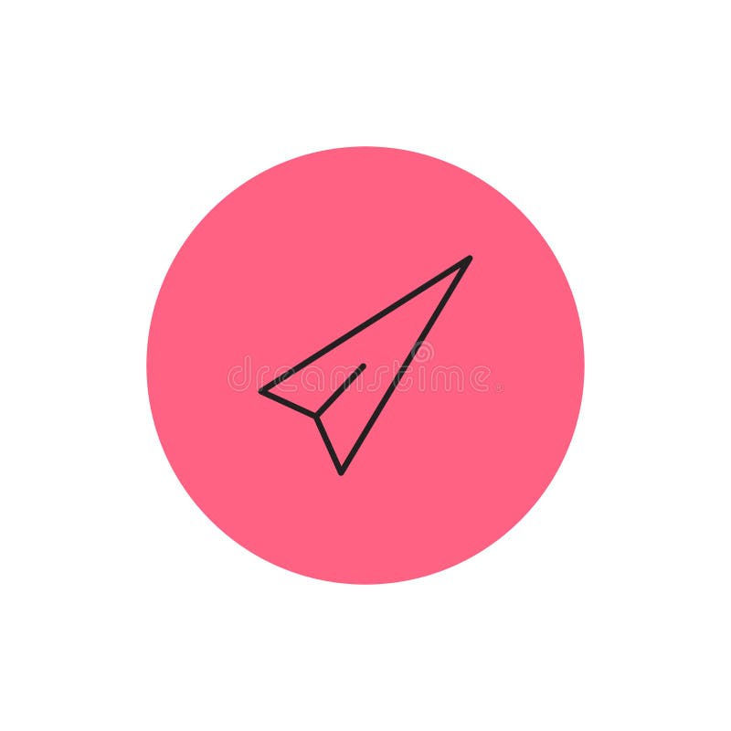 Isolated sent red logo stock vector. Illustration of digital - 205216079