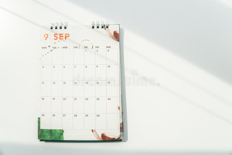 13 September, Calendar Date Composed with Multi Colored Stones Over ...