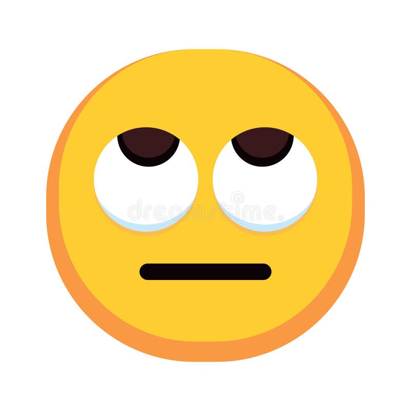 Isolated Serious Colored Emoji Icon Stock Vector - Illustration of ...