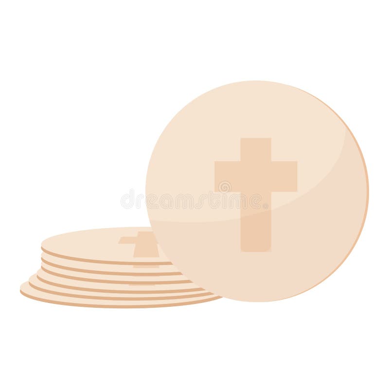 Isolated holy host stock vector. Illustration of bread - 180440251