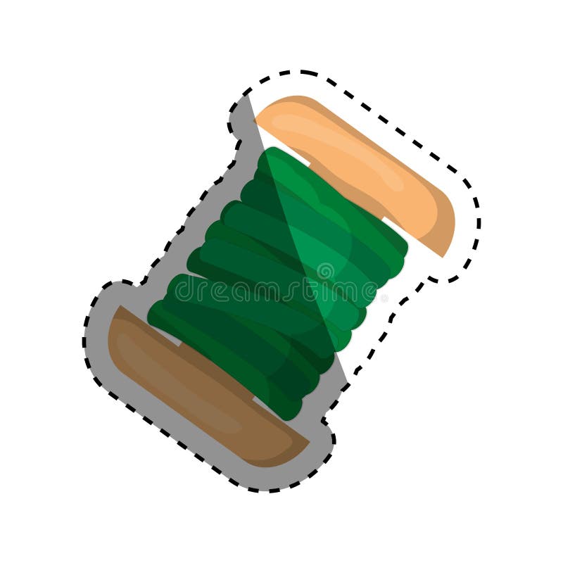 Isolated sewing thread stock illustration. Illustration of colorful ...
