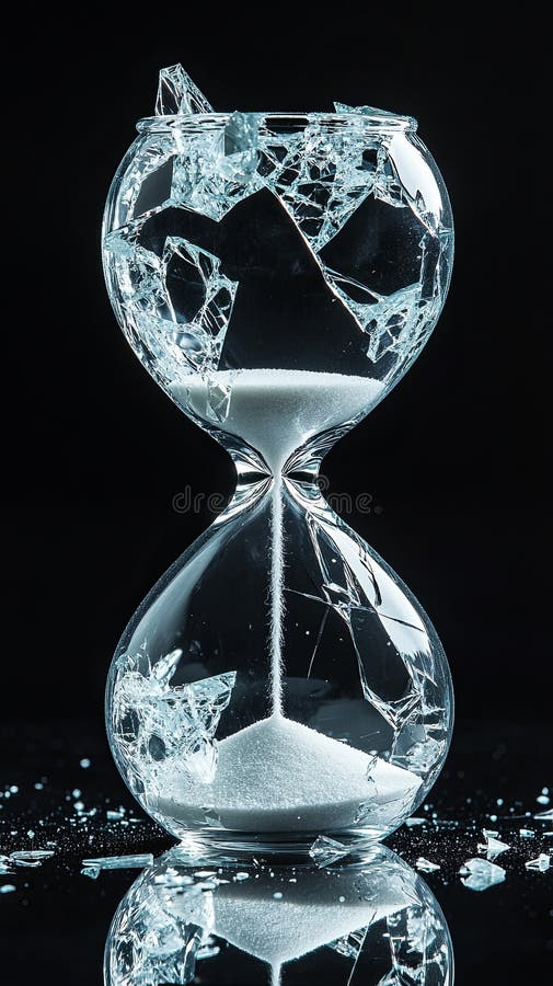 An Isolated, Shattered Hourglass, Denoting the Urgency of Addressing ...