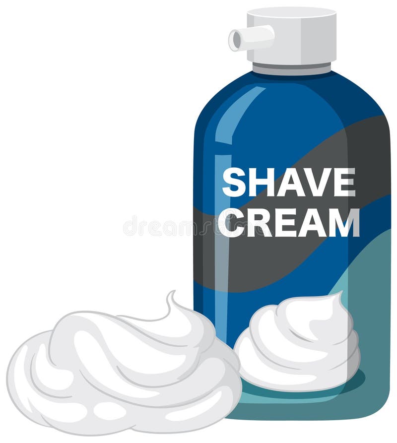 Isolated Shaving Cream Bottle Stock Vector - Illustration of artistic ...