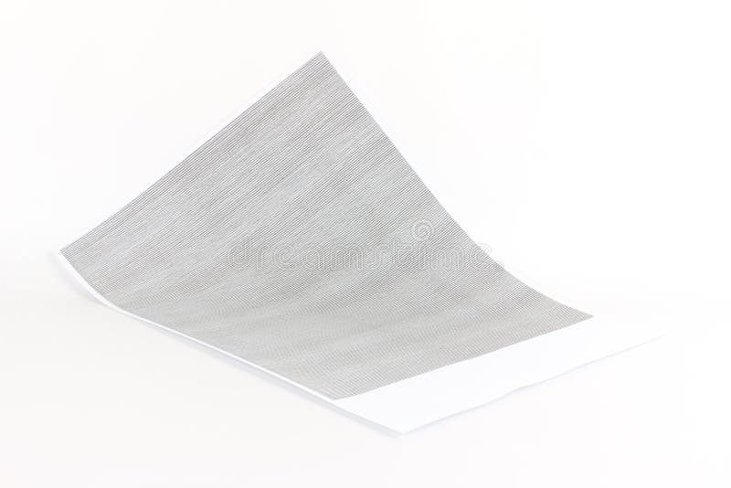 Isolated Sheet with Many Lines Stock Photo - Image of decoration ...