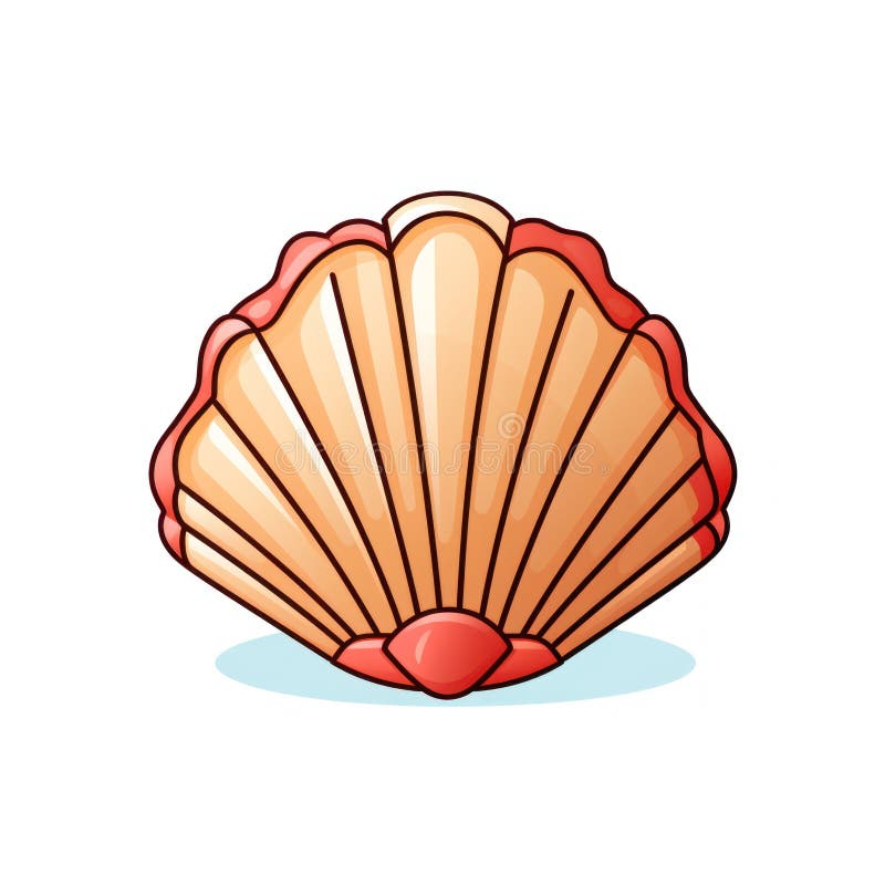 Isolated Shell on White Background AI Generated Stock Illustration ...