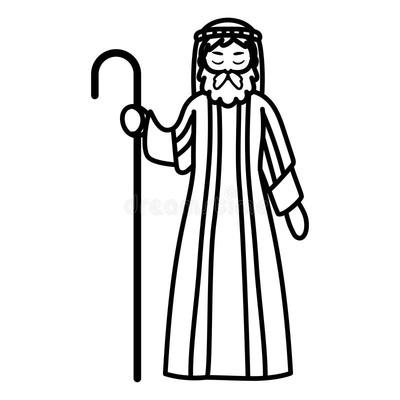 Isolated shepherd icon stock vector. Illustration of shepherd - 200327708