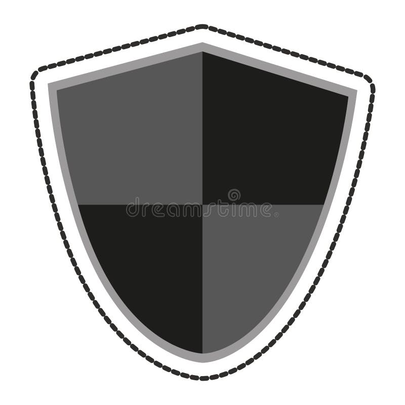 Isolated shield design stock vector. Illustration of software - 80908581