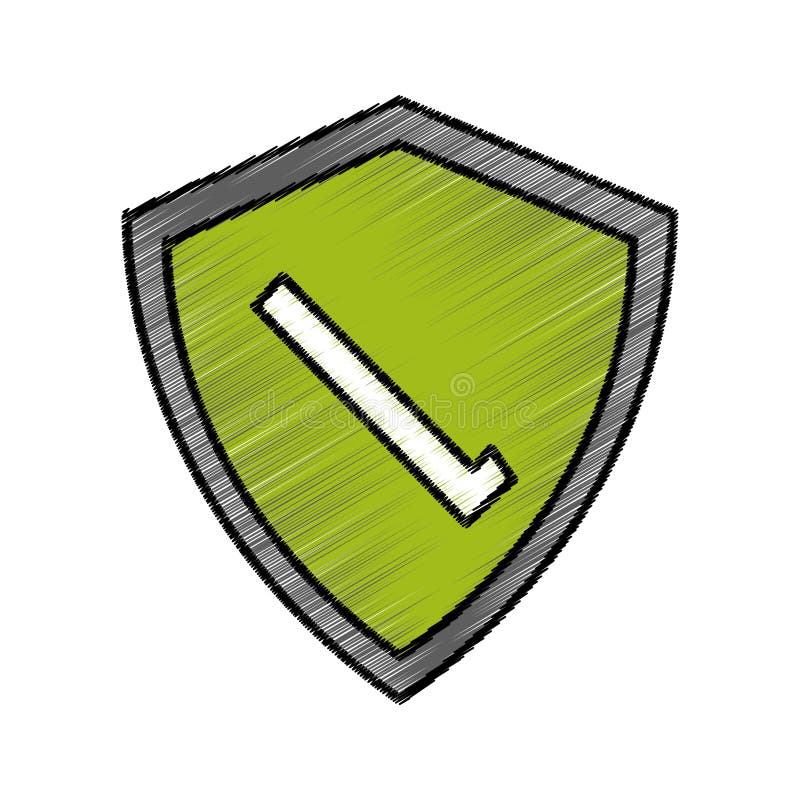 Isolated shield design stock vector. Illustration of alert - 81184715