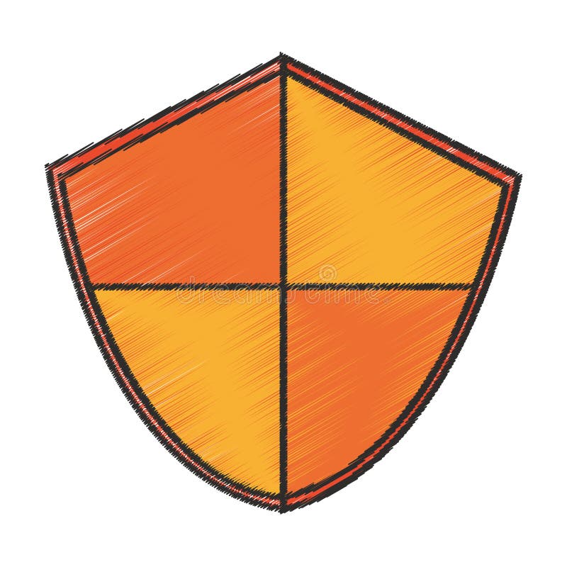 Isolated Shield Inside Shield Design Stock Vector - Illustration of ...